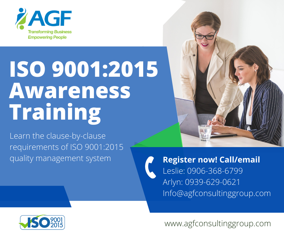 Quality Management System Awareness - AGF Consulting Group